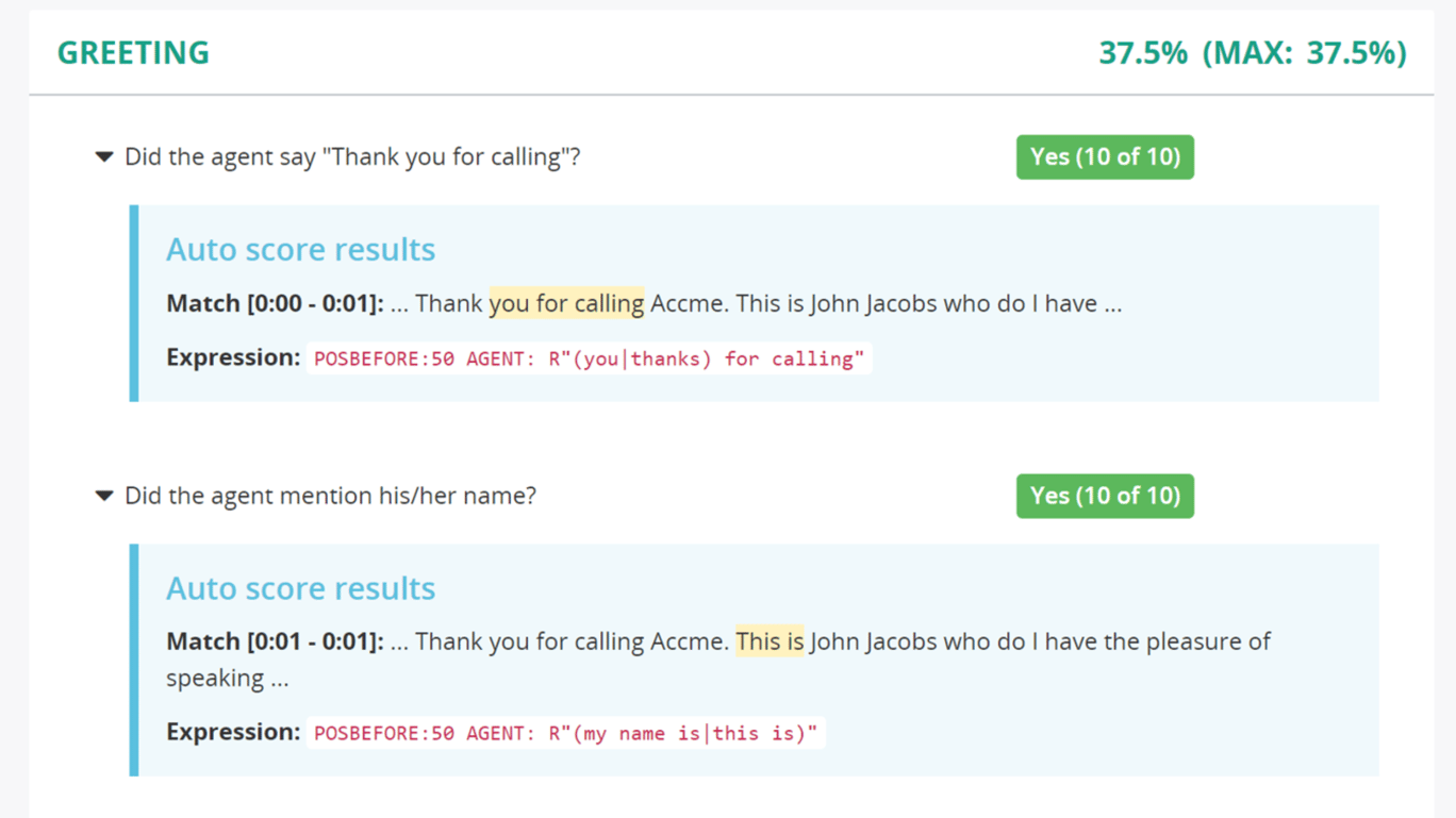 Automated Call Scoring and Agent Evaluation Software | MiaRec