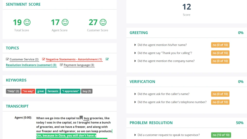 The Importance of Automated Call Scoring | MiaRec